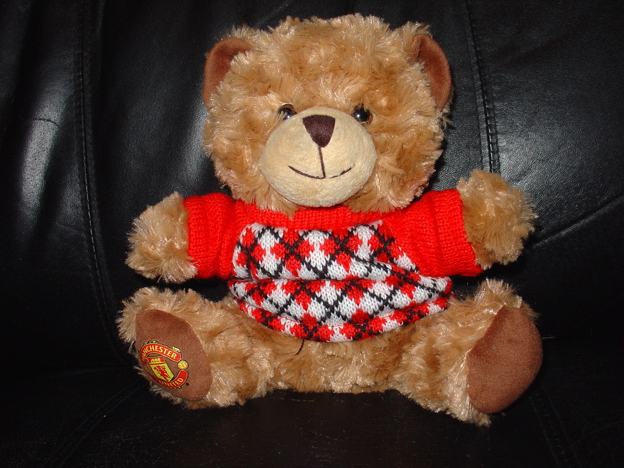 Official Vintage Manchester United Football Club Teddy Bear Plush Toy ...