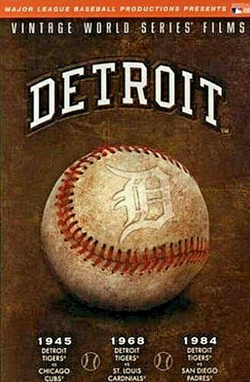 MLB Vintage World Series Films Detroit Tigers (DVD, 2007) 1945 1968 ...