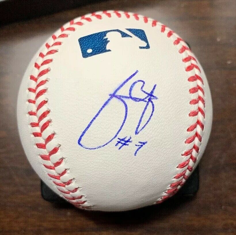 Julio Urias Signed Official MLB Baseball Autographed Dodgers PROOF Los ...