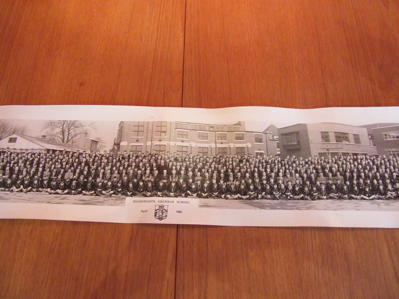 PANORAMIC LONG VINTAGE WHOLE SCHOOL PHOTO HANDSWORTH GRAMMAR SCHOOL ...