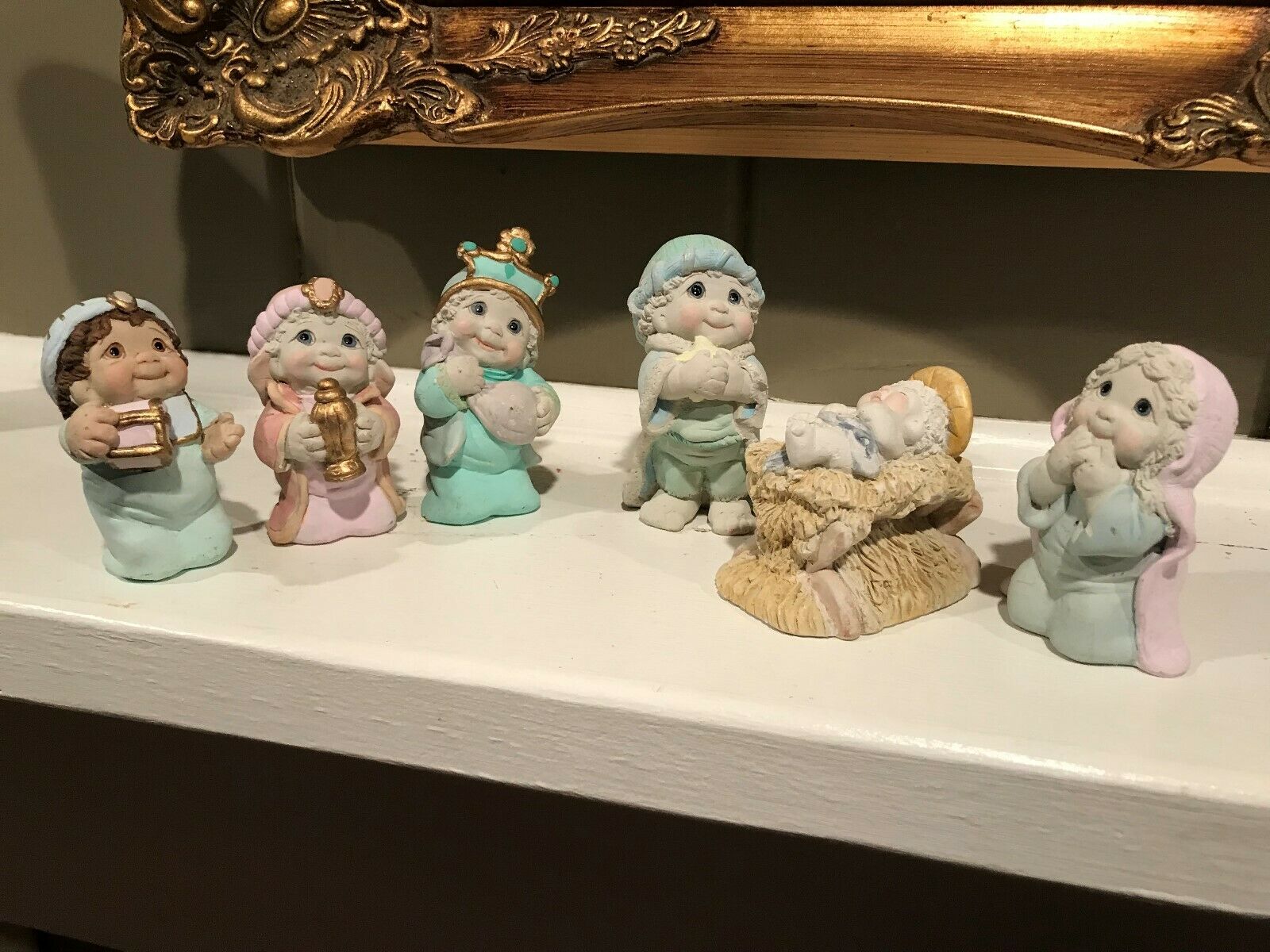 Vtg ' 95 Dreamsicles 6 Pc Nativity Set Mary Joseph Baby Jesus Magi ...