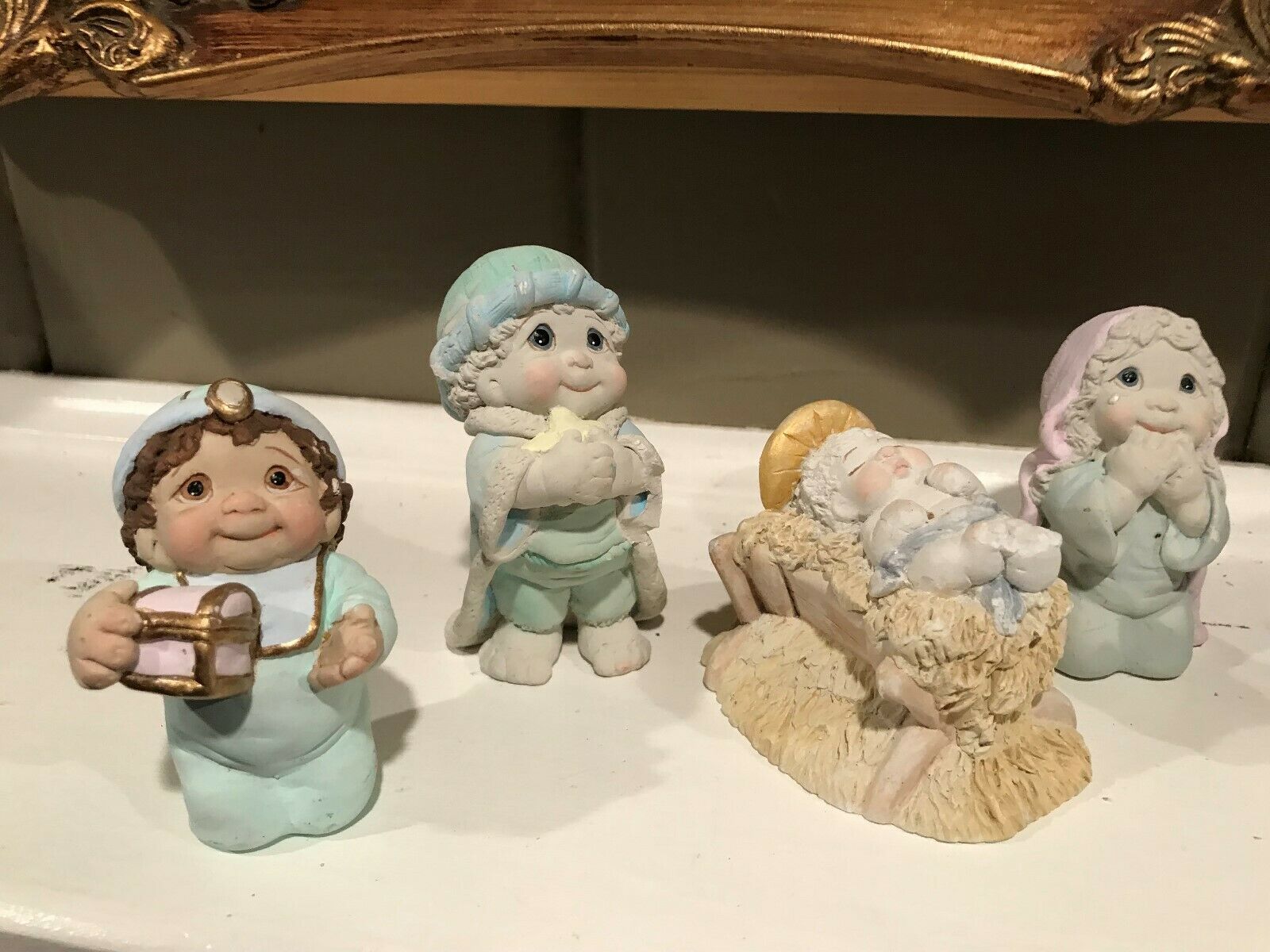 Vtg ' 95 Dreamsicles 6 Pc Nativity Set Mary Joseph Baby Jesus Magi ...