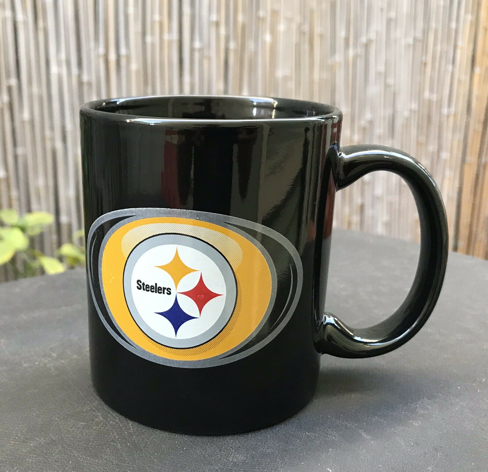 Pittsburgh Steelers Coffee Mug 10 Oz. Black Logo Authentic Licensed NFL ...