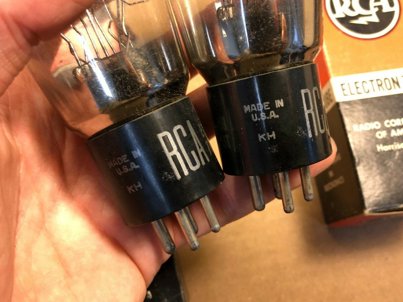 NOS NIB Matched Pair 1957 RCA 2A3 Tubes Dual D Getters Guaranteed A ...