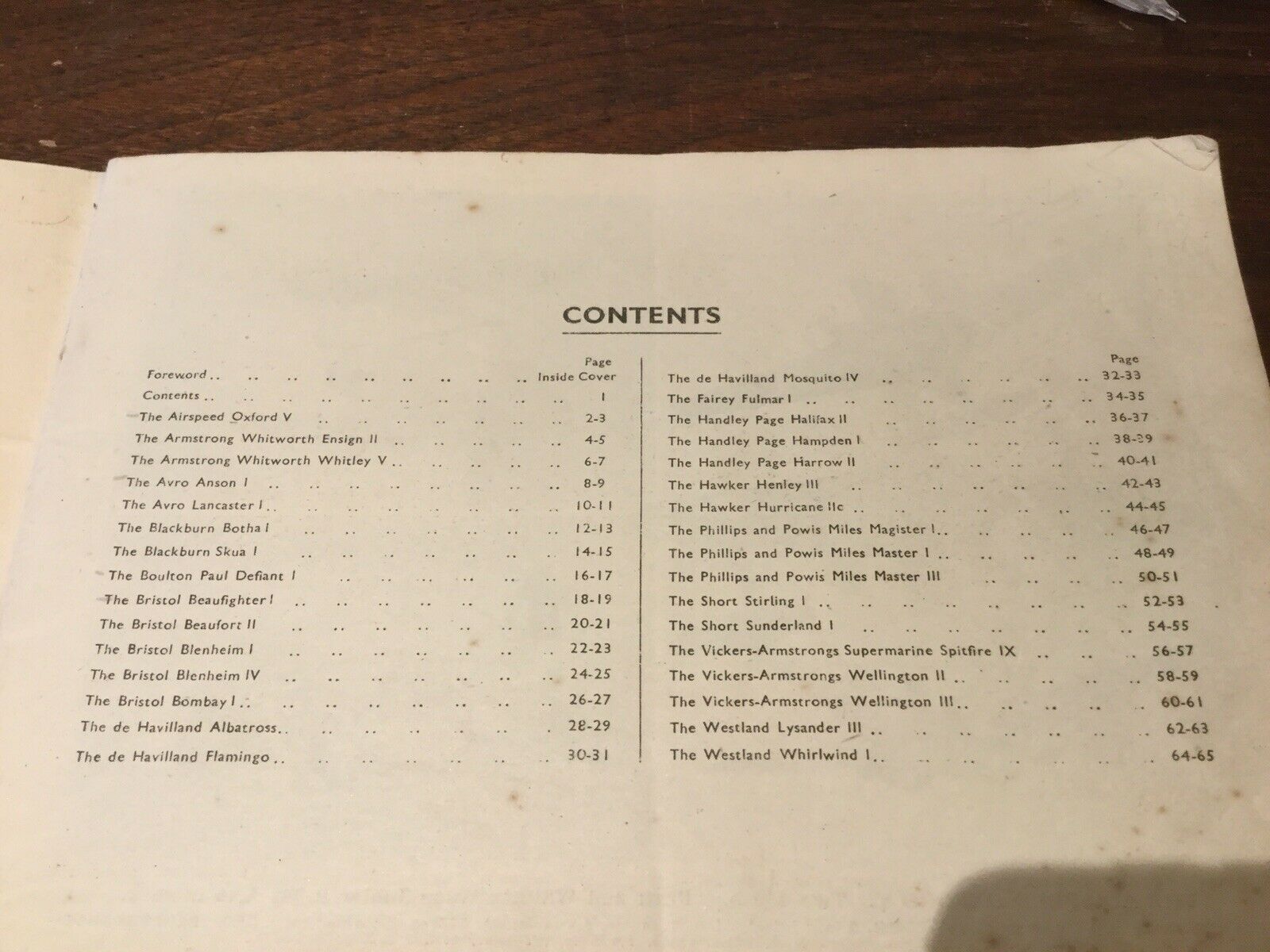 1943 WW2 Aircraft Identification Book Part 1 British Monoplanes | #17947133