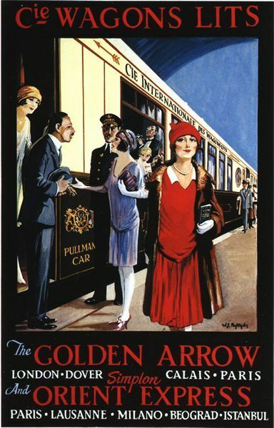 Vintage Orient Express Golden Arrow Railway Poster A3/A2/A1 Print ...