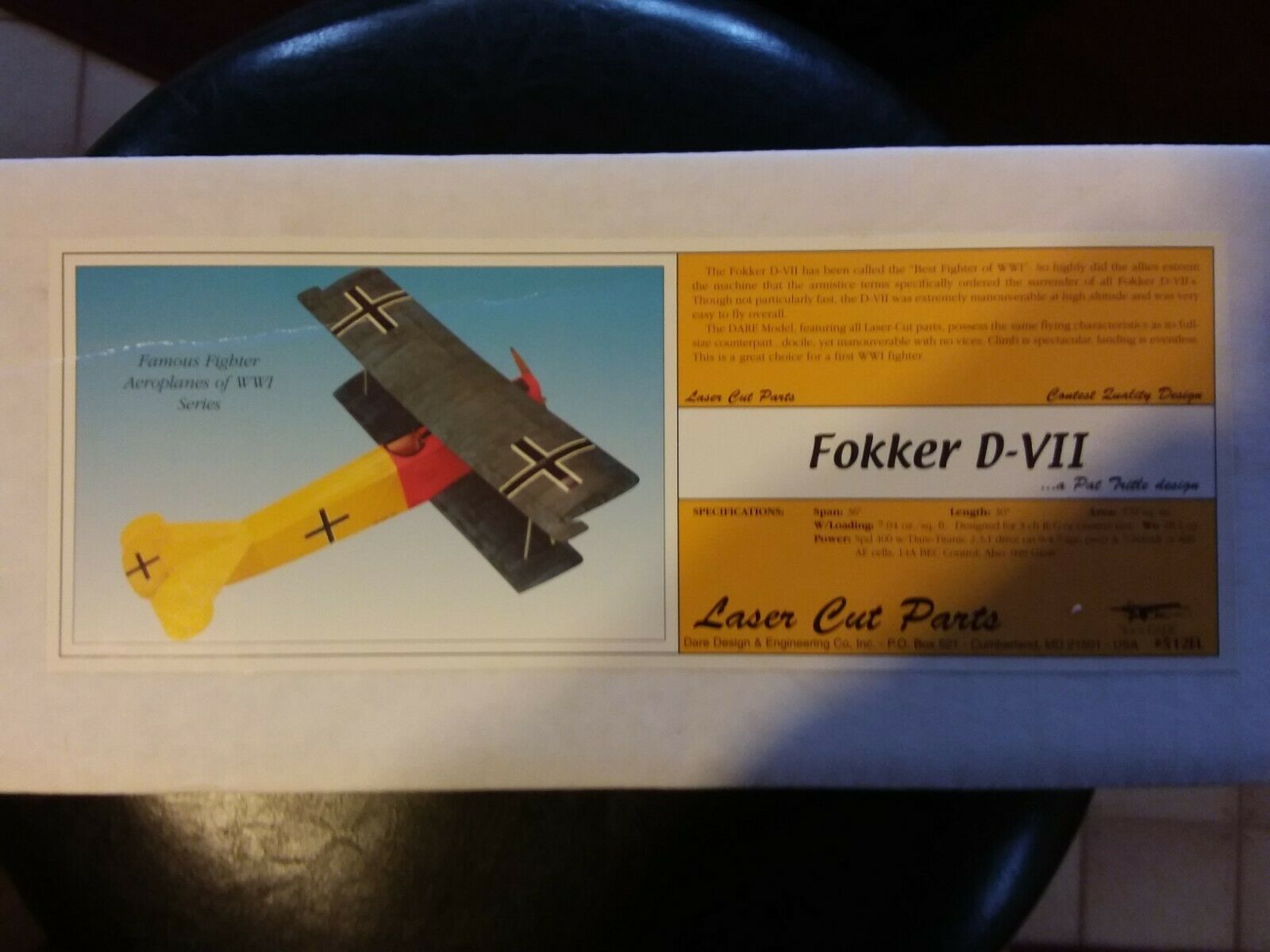 Flying Model Airplane Of A Fokker D - V11 By Dare Design & Engineering ...