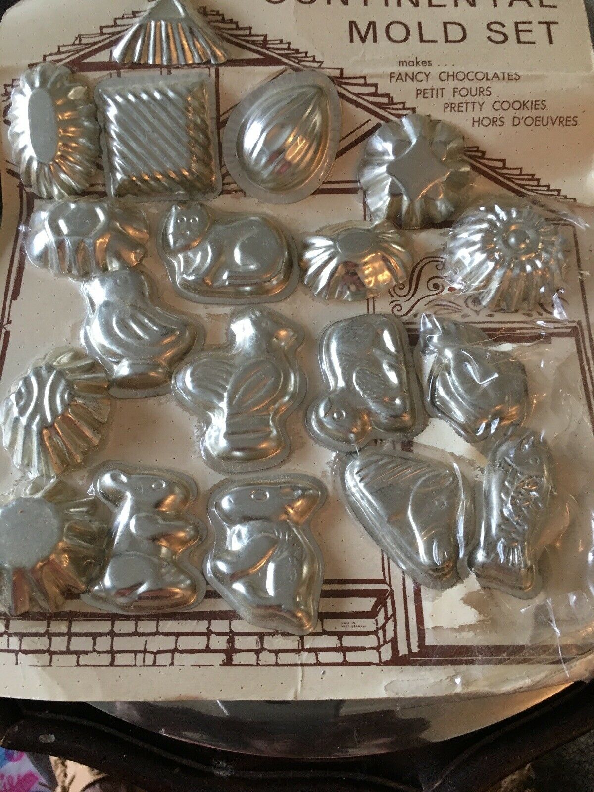 Hirco 19 Piece Continental Mold Set Candy Petit Fours Cookies Vintage ...