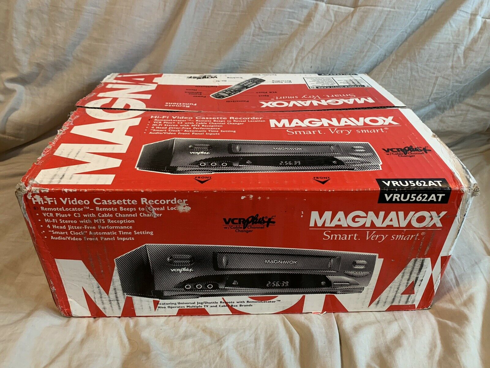 —NEW— MAGNAVOX VRU562AT VHS VCR 4 Head Hi - Fi Video Cassette Player ...