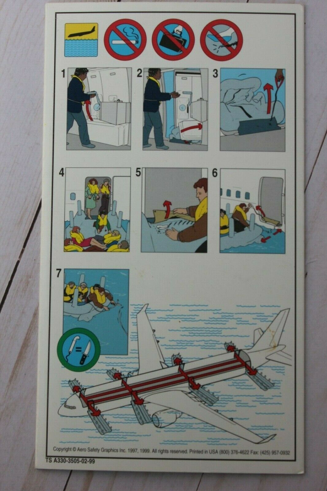 Air Transat Airbus A330 Safety Card - 2/99 | #19489000