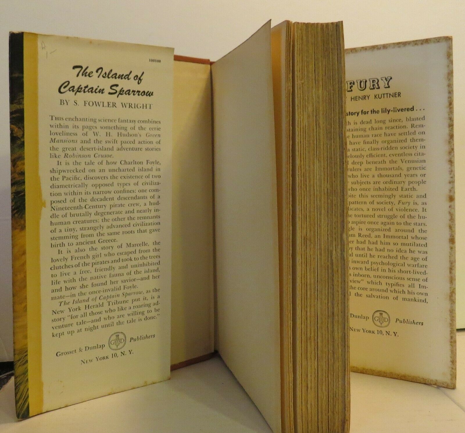 ISLAND OF CAPTAIN SPARROW Vintage Science Fiction Classic S. Fowler ...