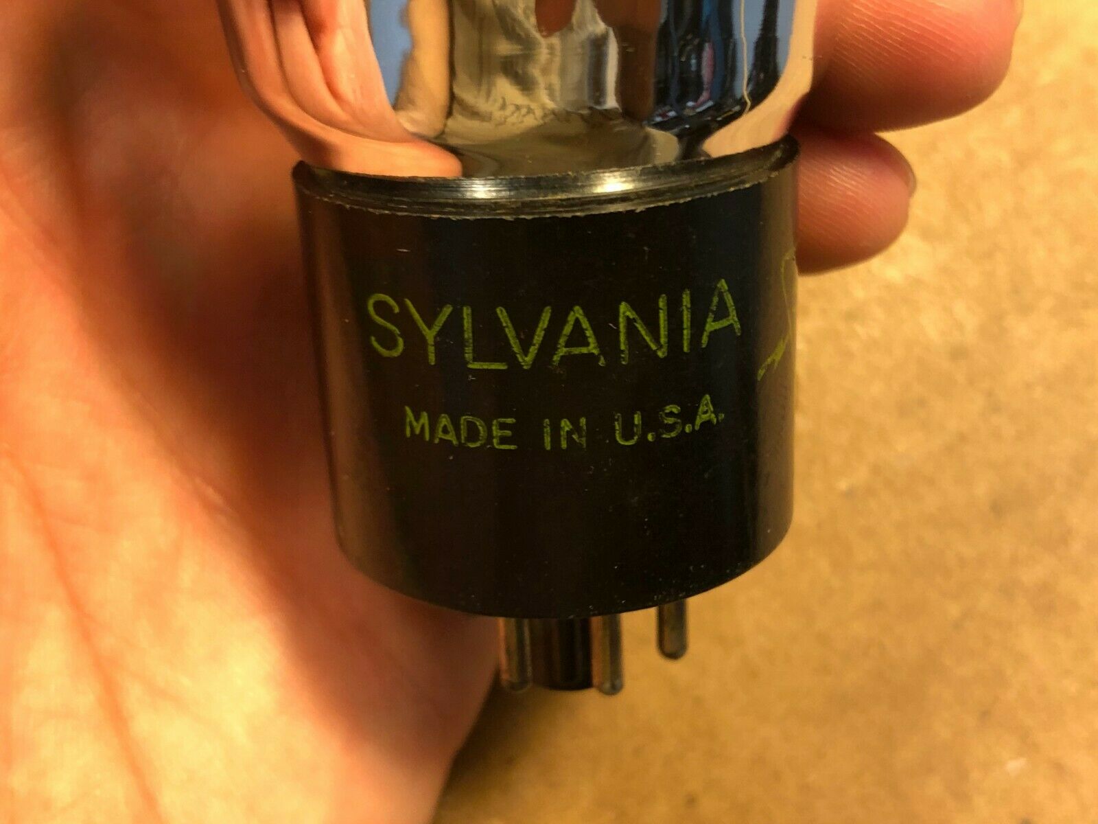 1944 Ken - Rad 5U4G Tube Tests Great Hanging Filament Black Plate Coke ...
