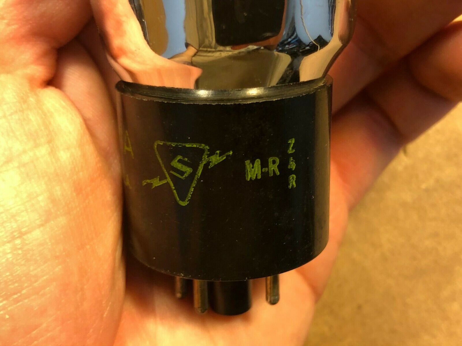 1944 Ken - Rad 5U4G Tube Tests Great Hanging Filament Black Plate Coke ...