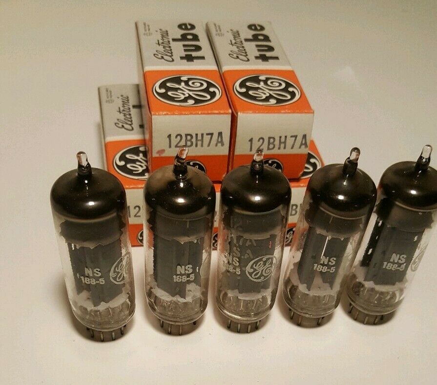 GE 12BH7A NOS US MADE VACUUM TUBES WITH MATCHING CODES | #17773210