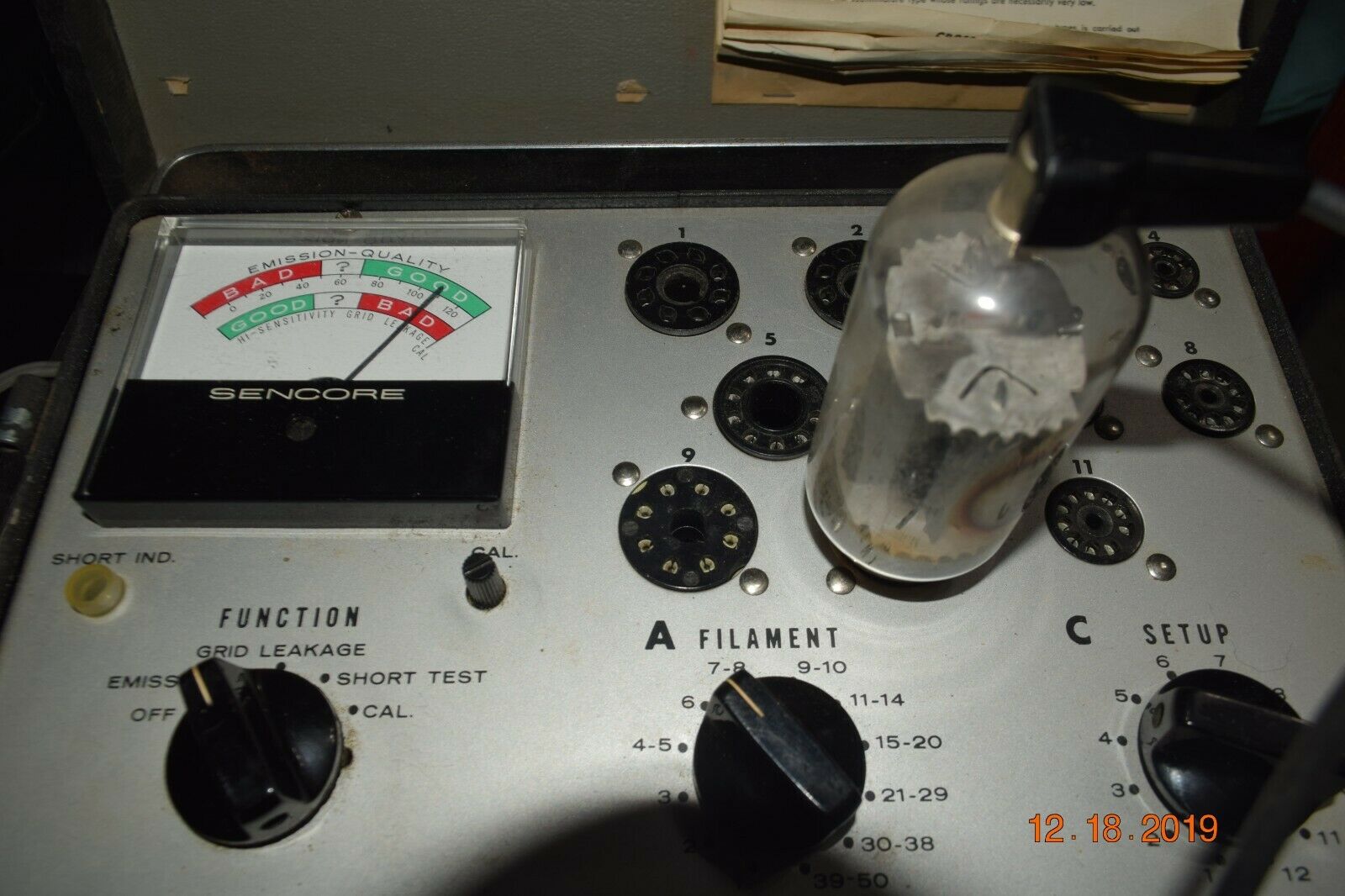 Vintage Ge 8950 Tube Test Good Sweep Tube Ham Radio Stereo | #17760713