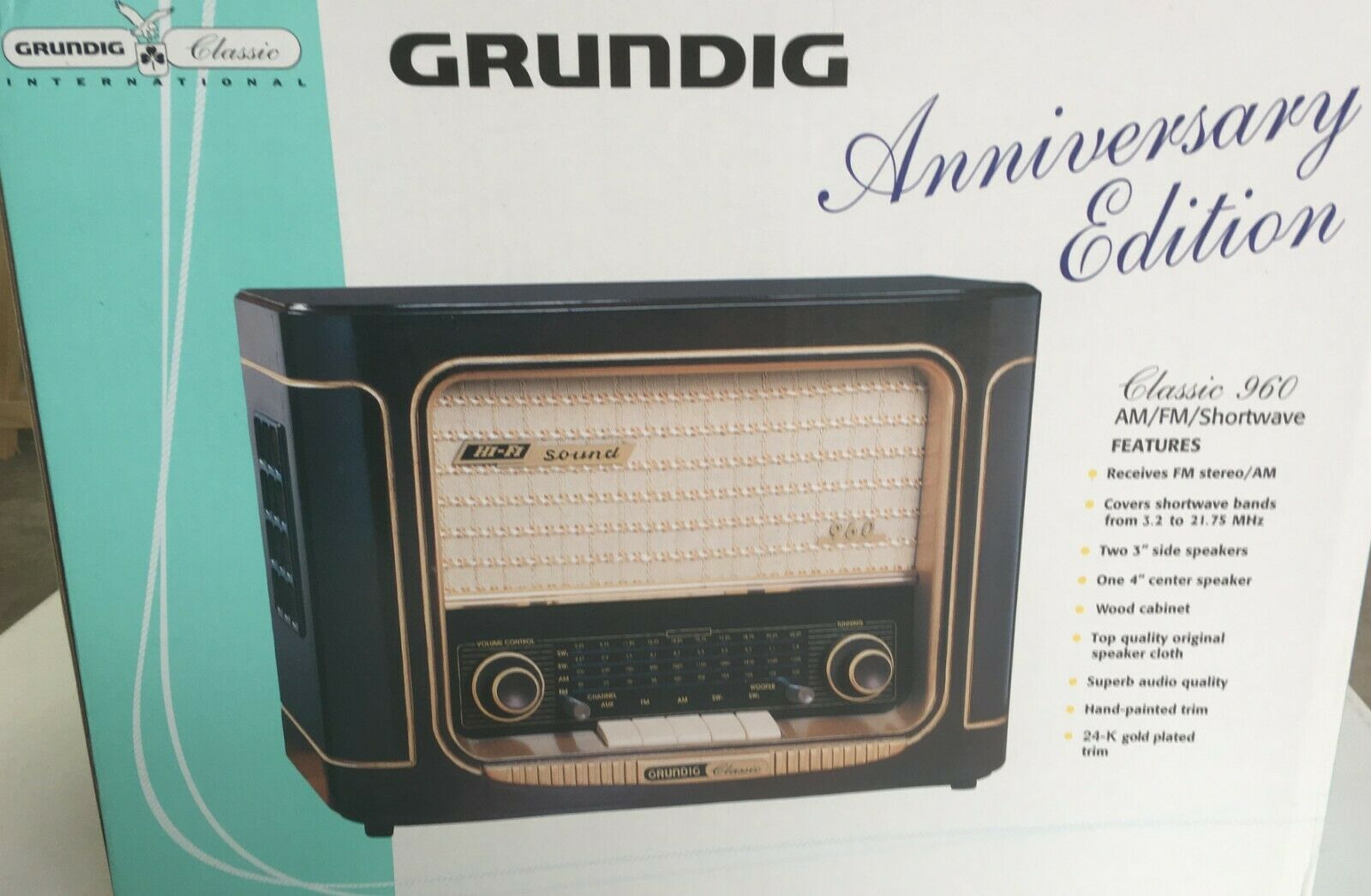 GRUNDIG CLASSIC Edition 960 Am/Fm/Short Wave Radio Just In Time ...