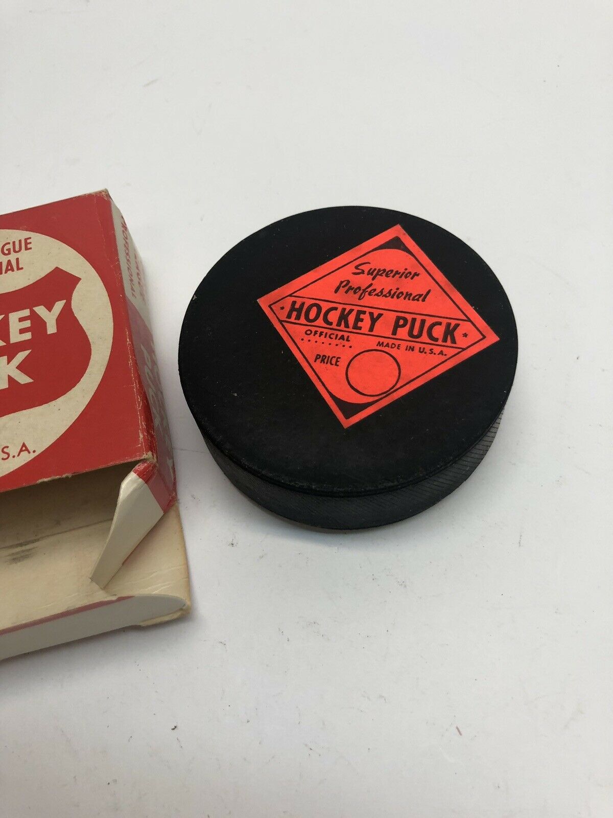 Vintage Official League Pro Hockey Puck Made In USA | #17685924