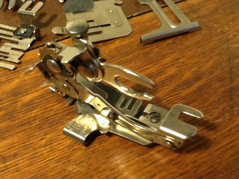 Vintage Greist Sewing Machine Rotary Attachments Kit Set Hemmers ...