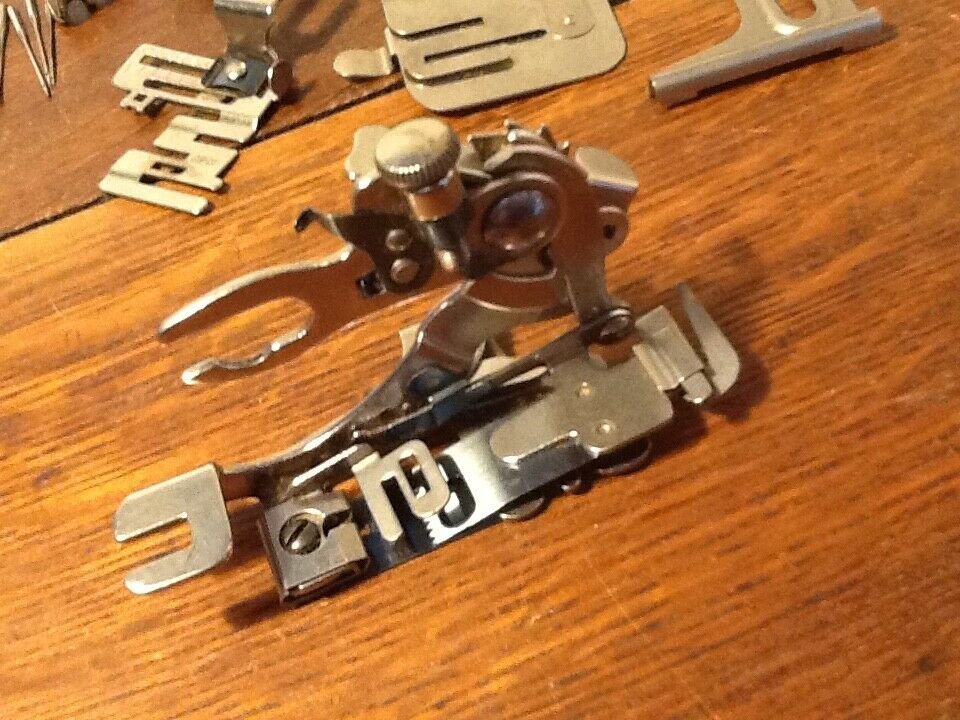 Vintage Greist Sewing Machine Rotary Attachments Kit Set Hemmers ...