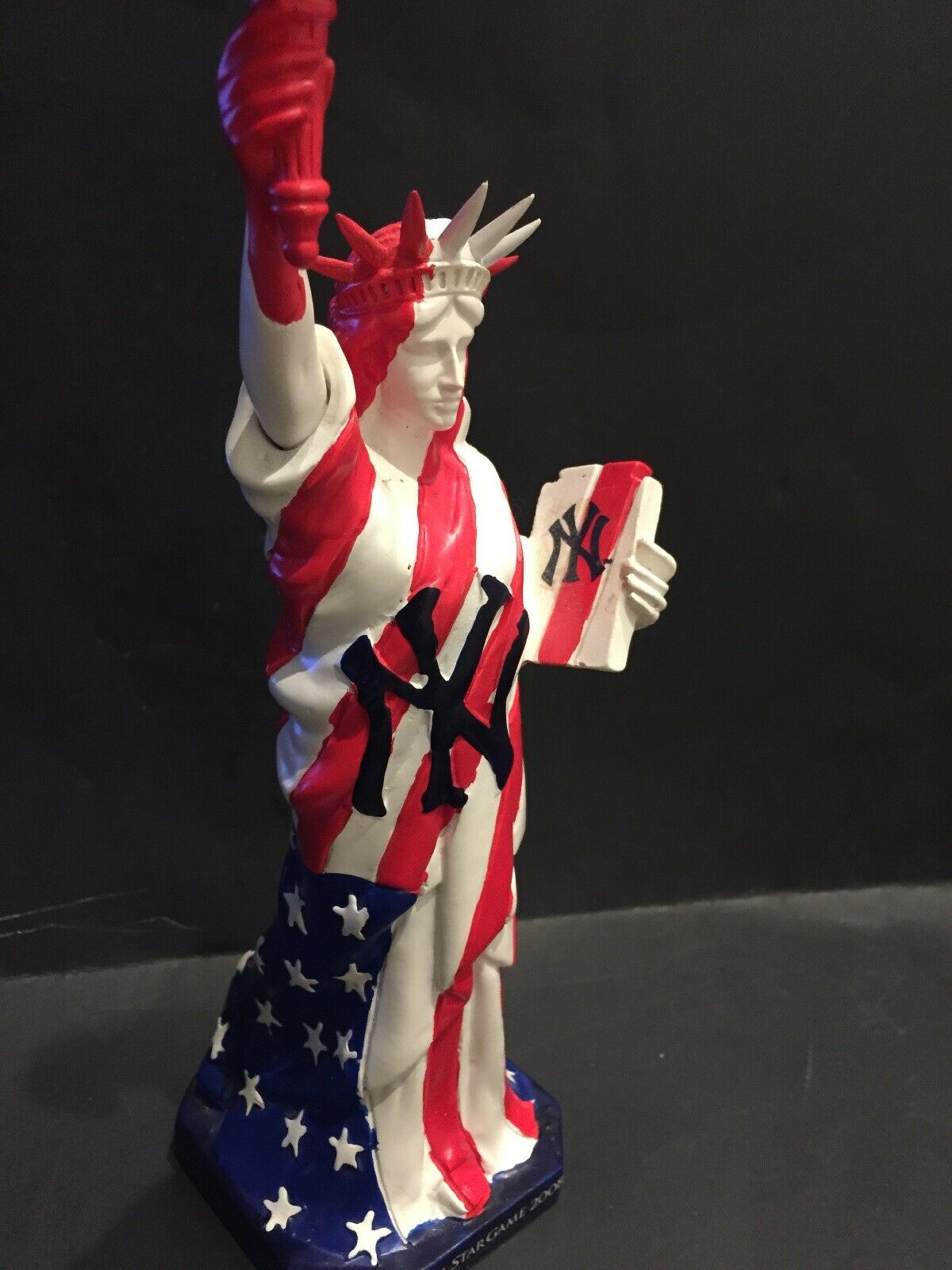 2008 BASEBALL ALL STAR GAME PREMIUM NY YANKEES STATUE OF LIBERTY FLAG ...
