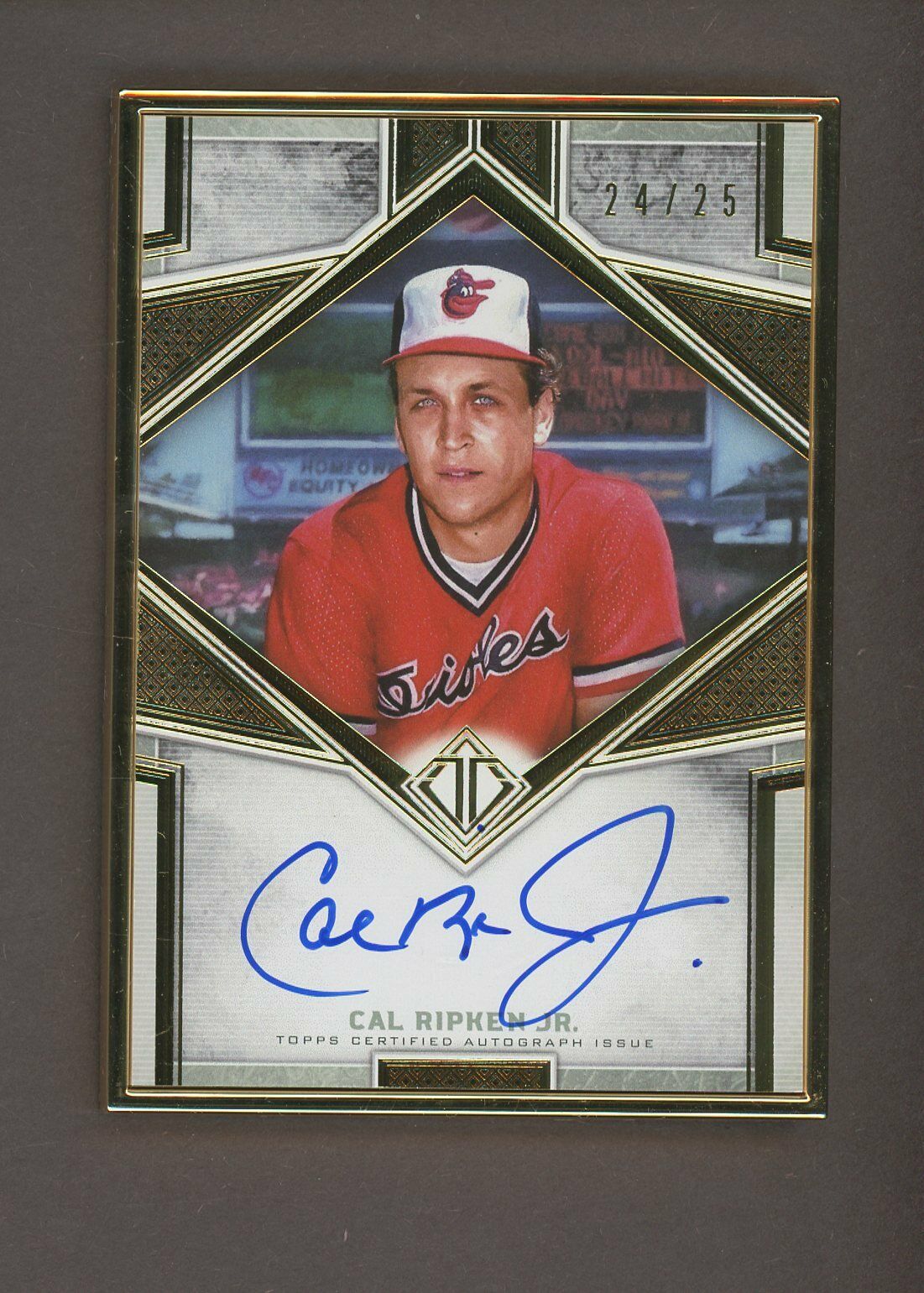 2019 Topps Transcendent Gold Framed Cal Ripken Jr. HOF AUTO 24/25 ...
