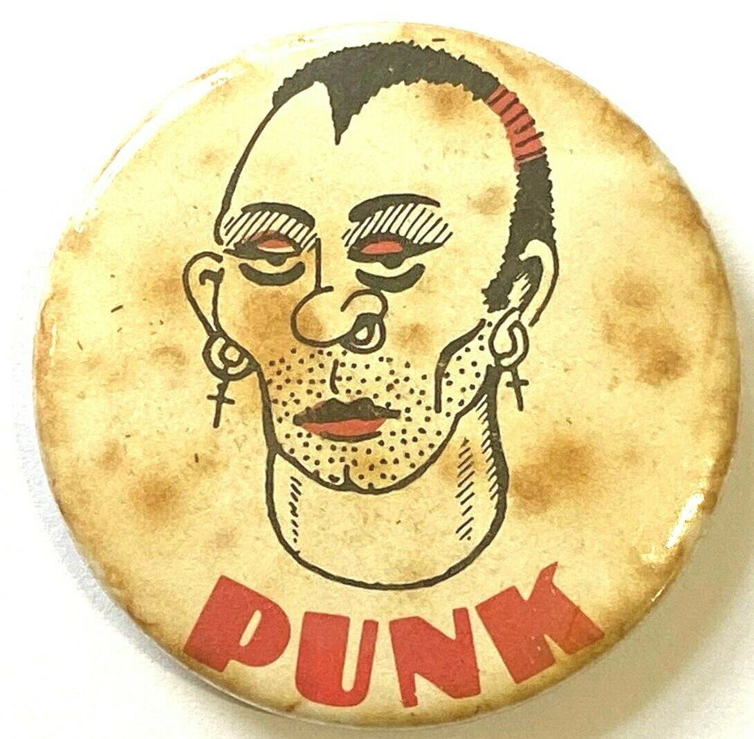 Punk Old Og Vtg 1970`s Button Pin Badge 37mm Sex Pistols Clash Slf 4915
