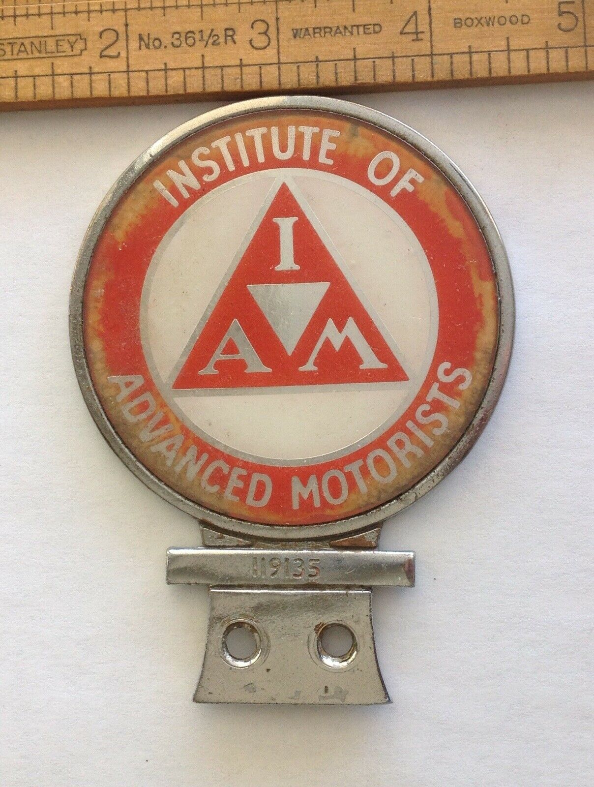 Institute Of Advanced Motorists Vintage British Car Badge I AM | #17719495