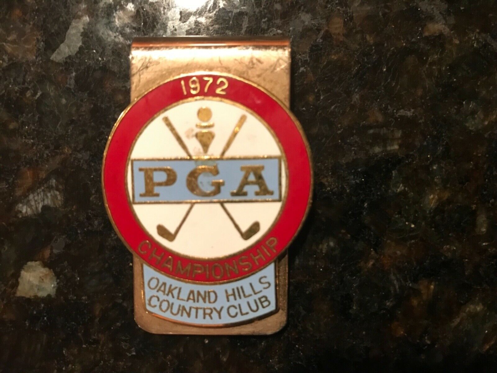 1972 PGA Championship Golf Money Clip Oakland Hills Country Club Gary ...