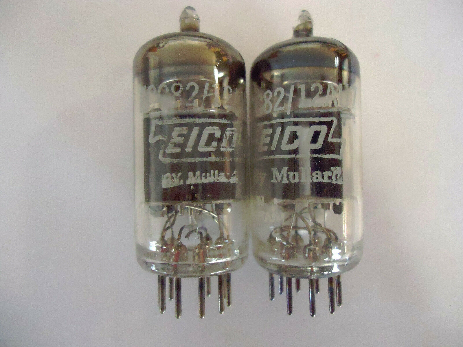 12AU7 ECC82 Pair Mullard Labeled For Eico Vacuum Tubes, Guaranteed ...