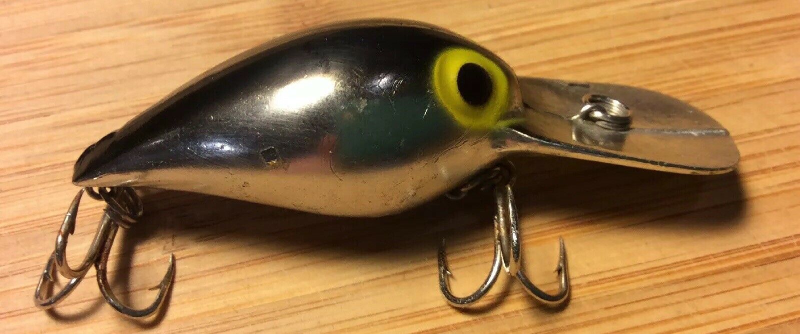 Vintage Storm Pre Rapala Wiggle Wart V103 Metallic Silver Chrome Black ...
