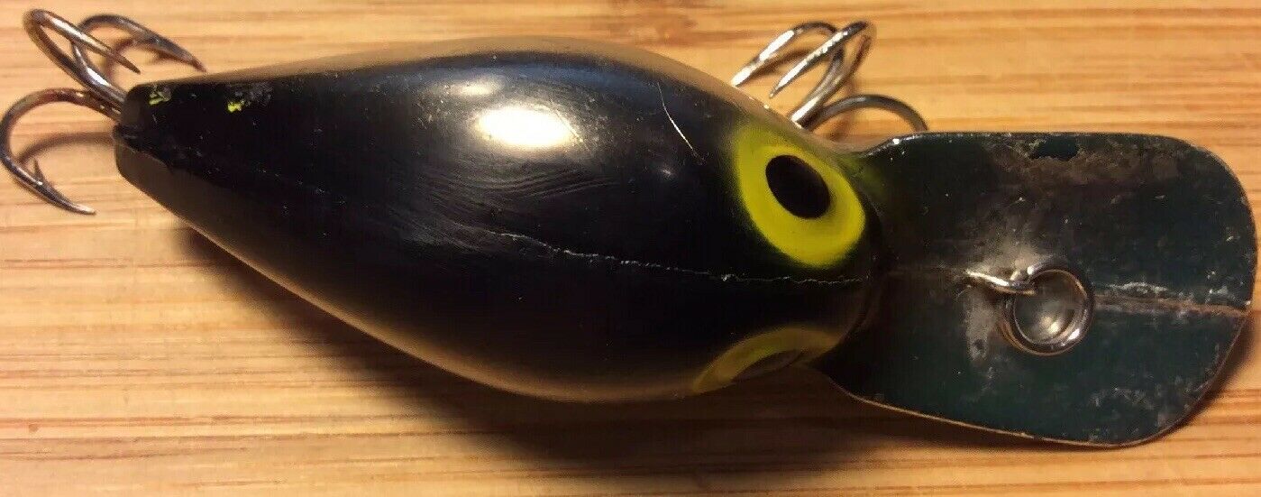 Vintage Storm Pre Rapala Wiggle Wart V103 Metallic Silver Chrome Black ...