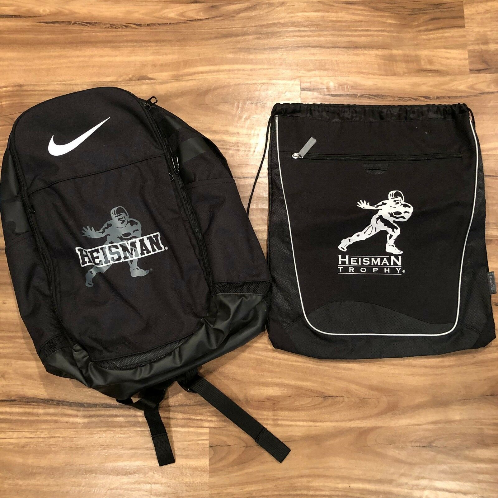 Nike Football Heisman Trophy Football Backpack And Drawstring Bag ...