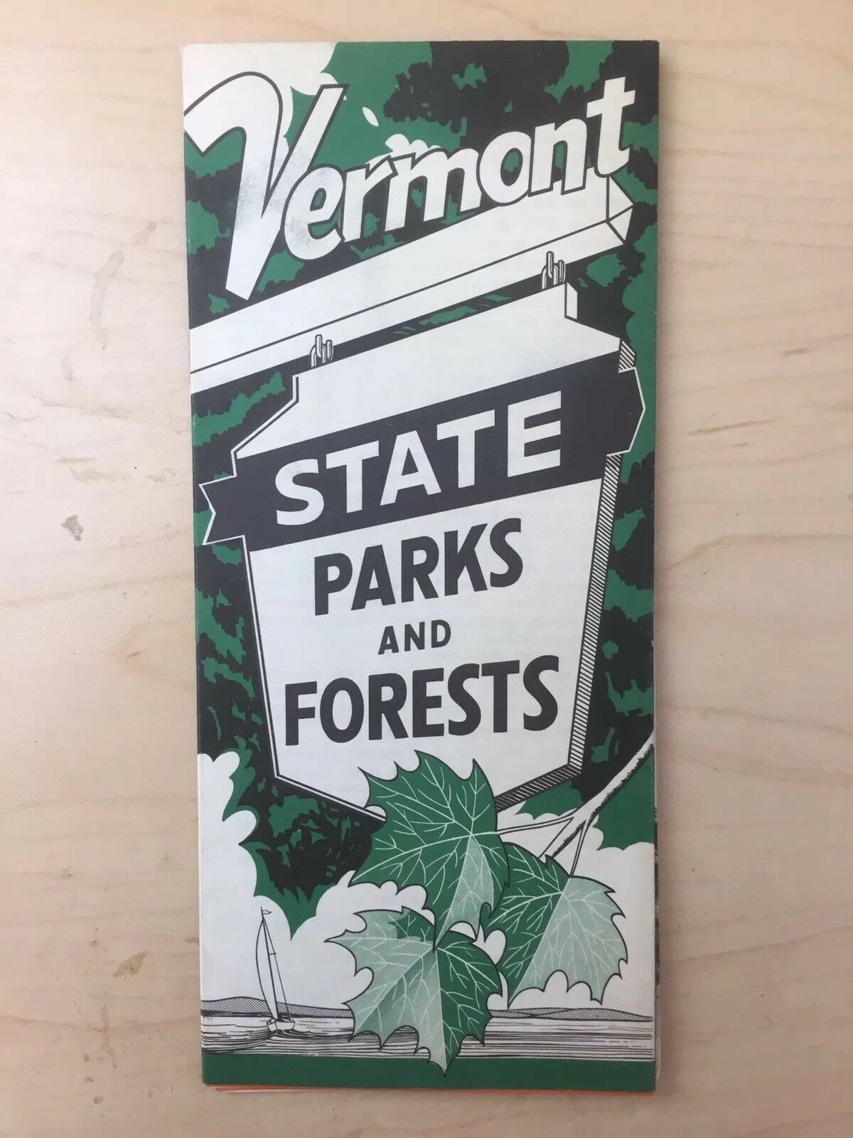 Vintage Vermont State Parks And Forests Map & Brochure Early 1950’s ...