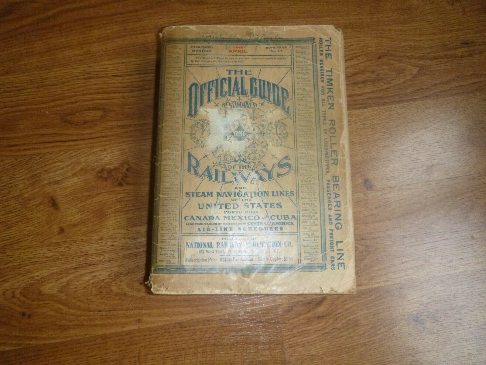The Official Guide Standard Time Of The Railways April 1948 | #17666245