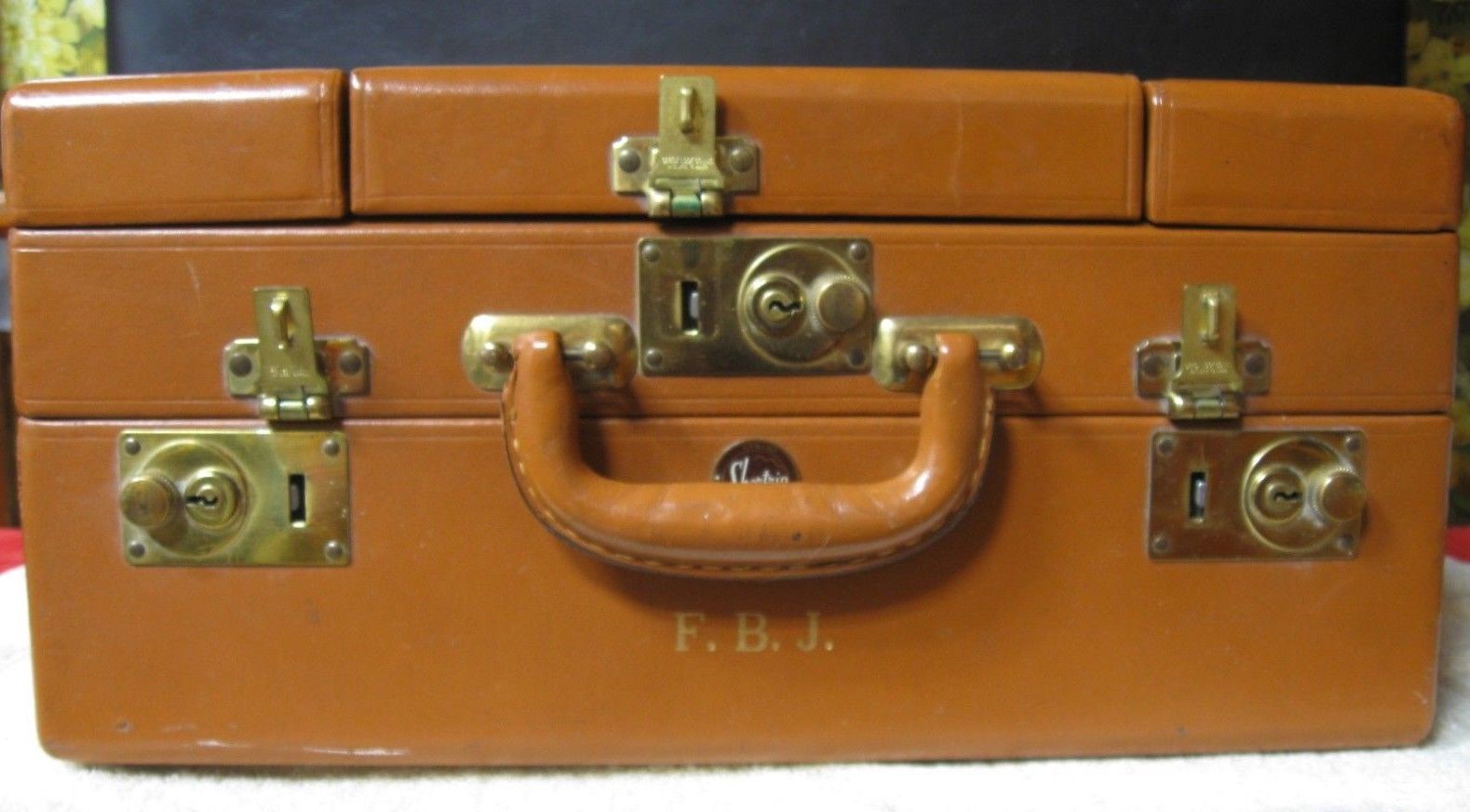 MIDCENTURY SHORTRIP MAKEUP TRAVEL BAG LEATHER LUGGAGE VANITY CASE ...