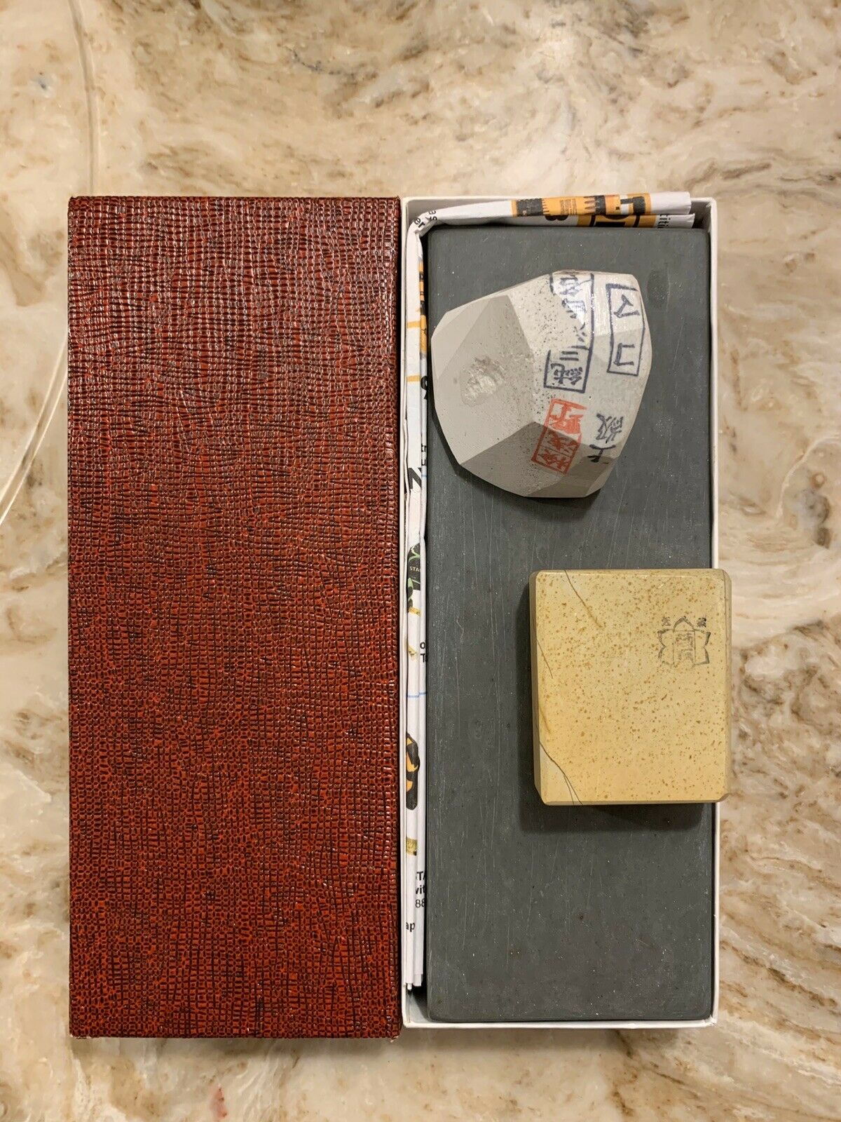 Shobu Asagi Japanese Natural Sharpening Stone Razor Hone With A Koma ...