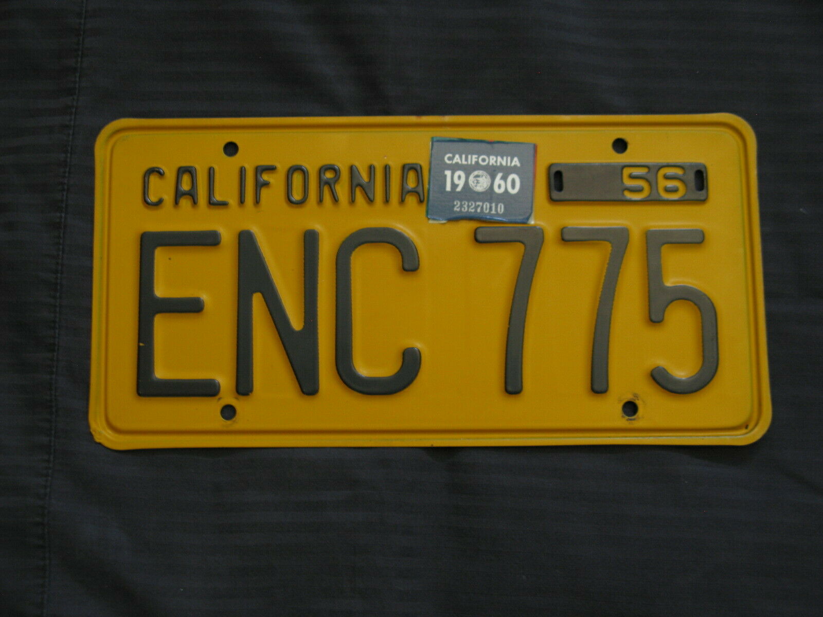 1956 California License Plate 1960 Sticker | #17640398