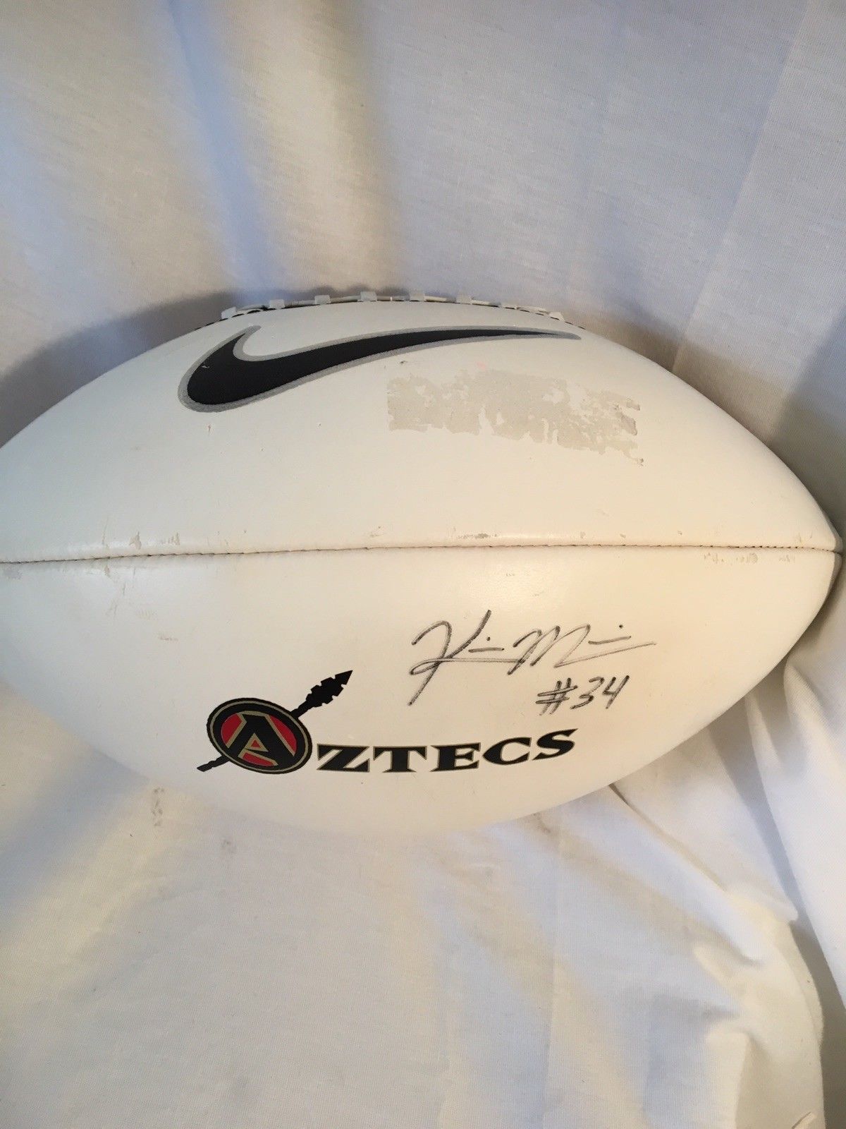 SAN DIEGO STATE UNIVERSITY SDSU Aztecs NIKE AUTOGRAPH SIGNED NCAA ...
