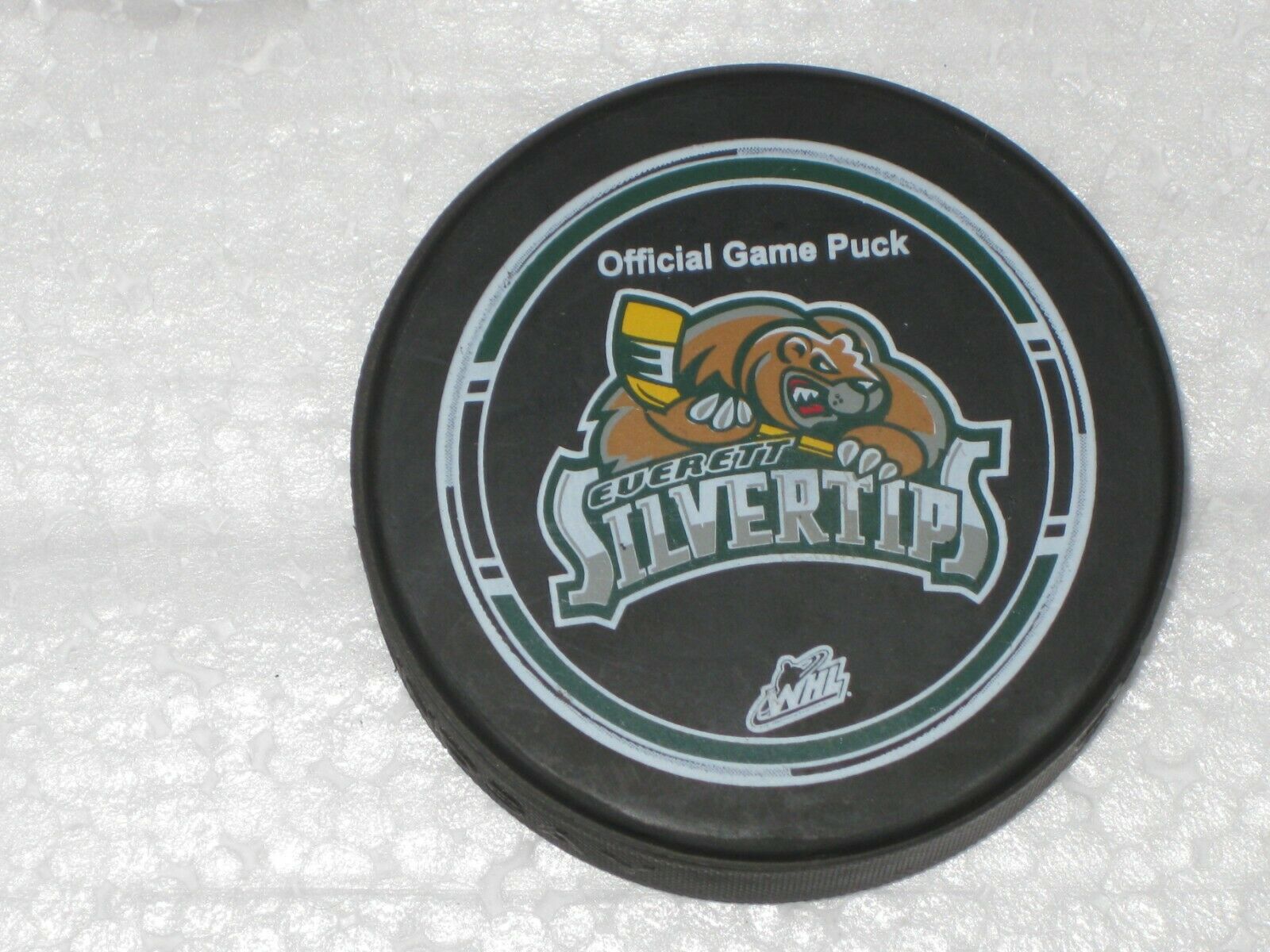 EVERETT SILVERTIPS WHL OFFICIAL GAME PUCK WESTERN HOCKEY LEAGUE | #17576933