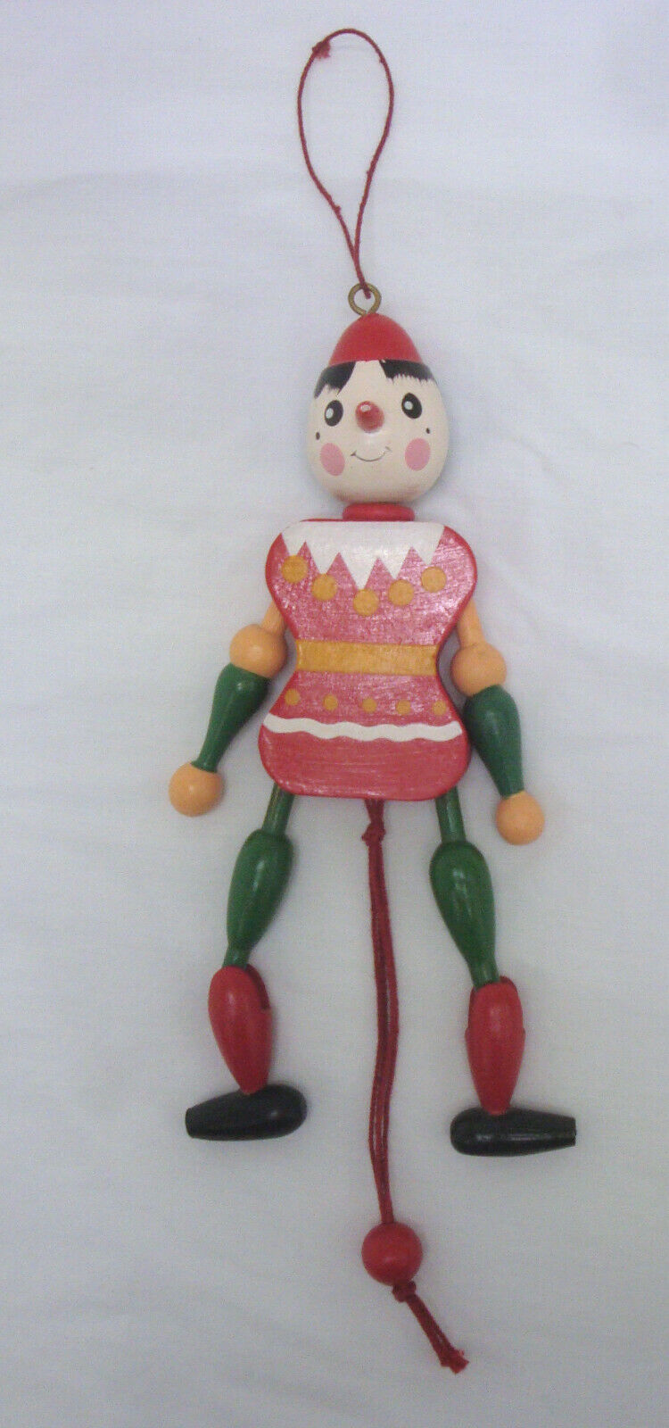 Vintage Wooden Pinocchio Pull String Puppet Jumping Jack Toy Christmas ...