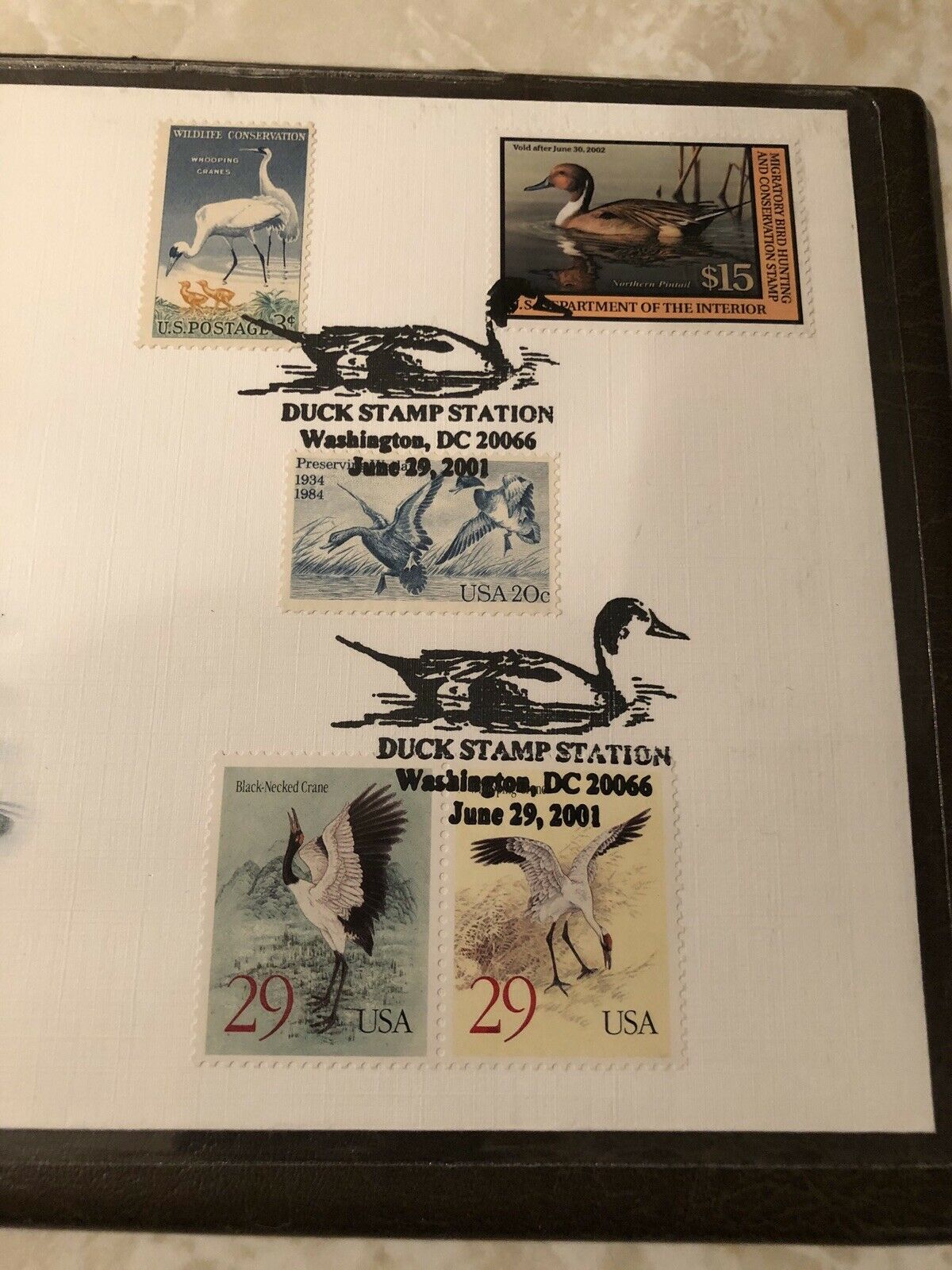 2001 Federal Duck Stamp First Day Of Issue Presentation Cover By ...
