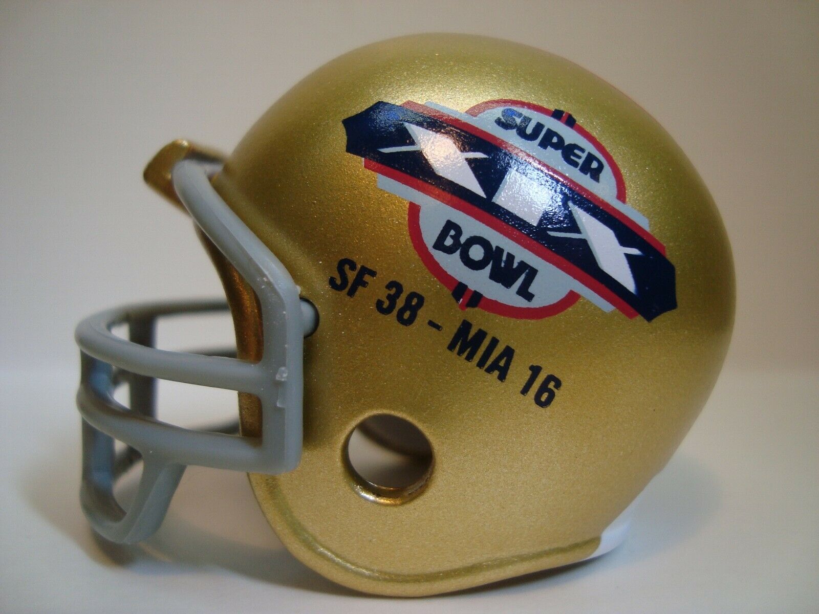 (1) San Francisco 49ers (Bowl XIX) Riddell Pocket Pro Football Helmet ...
