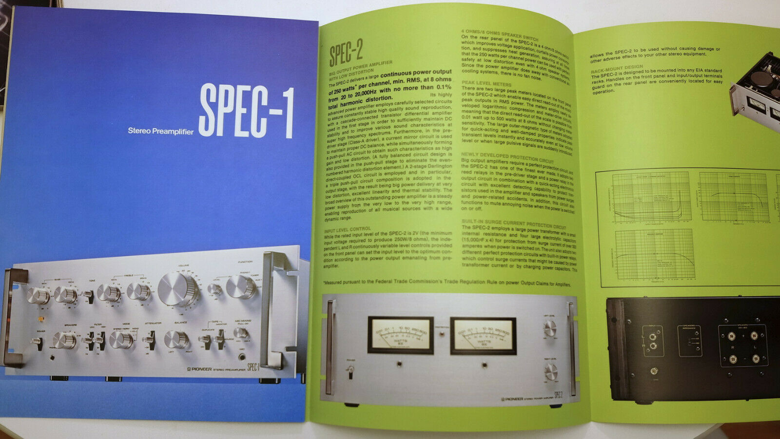 Pioneer SPEC - 1 And SPEC - 2 Amplifier Brochure | #17501221
