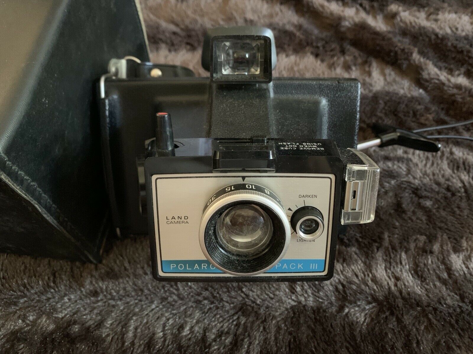 Vintage Polaroid Colorpack III Land Camera With Leather Carrying Case ...
