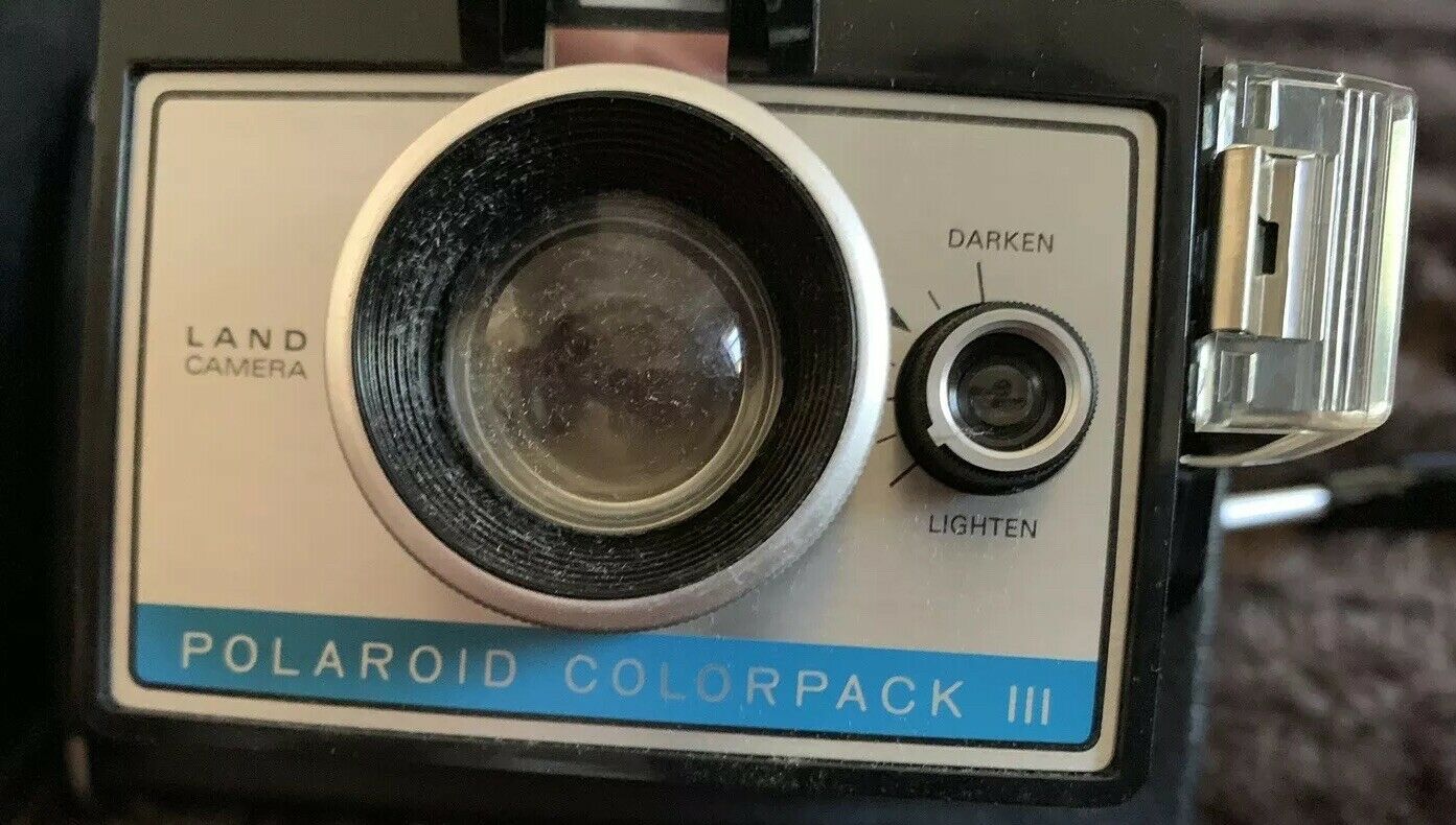 Vintage Polaroid Colorpack III Land Camera With Leather Carrying Case ...