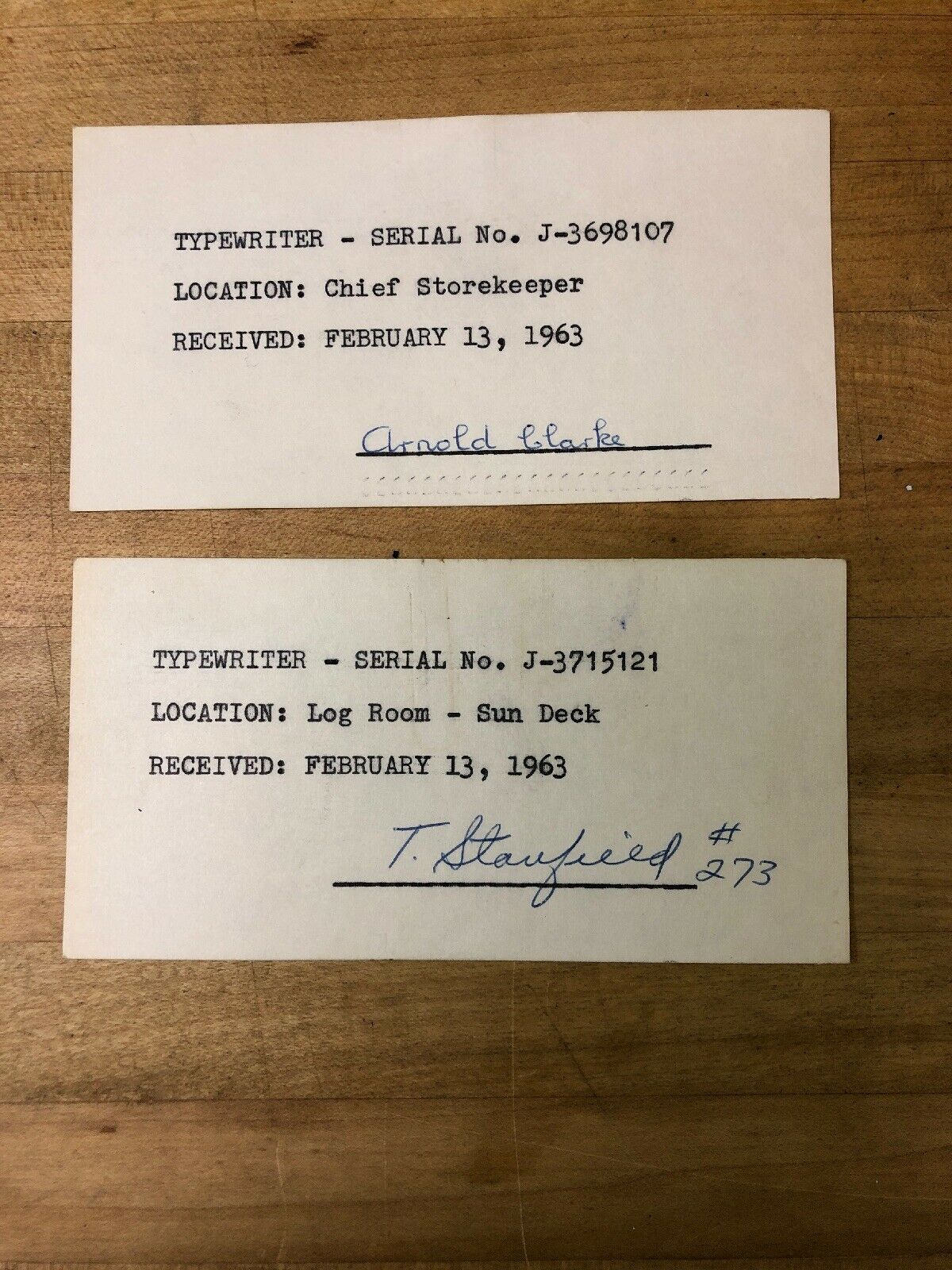 SS United States Typewriter Receipt Forms X2 Checkout Typewriters Off ...