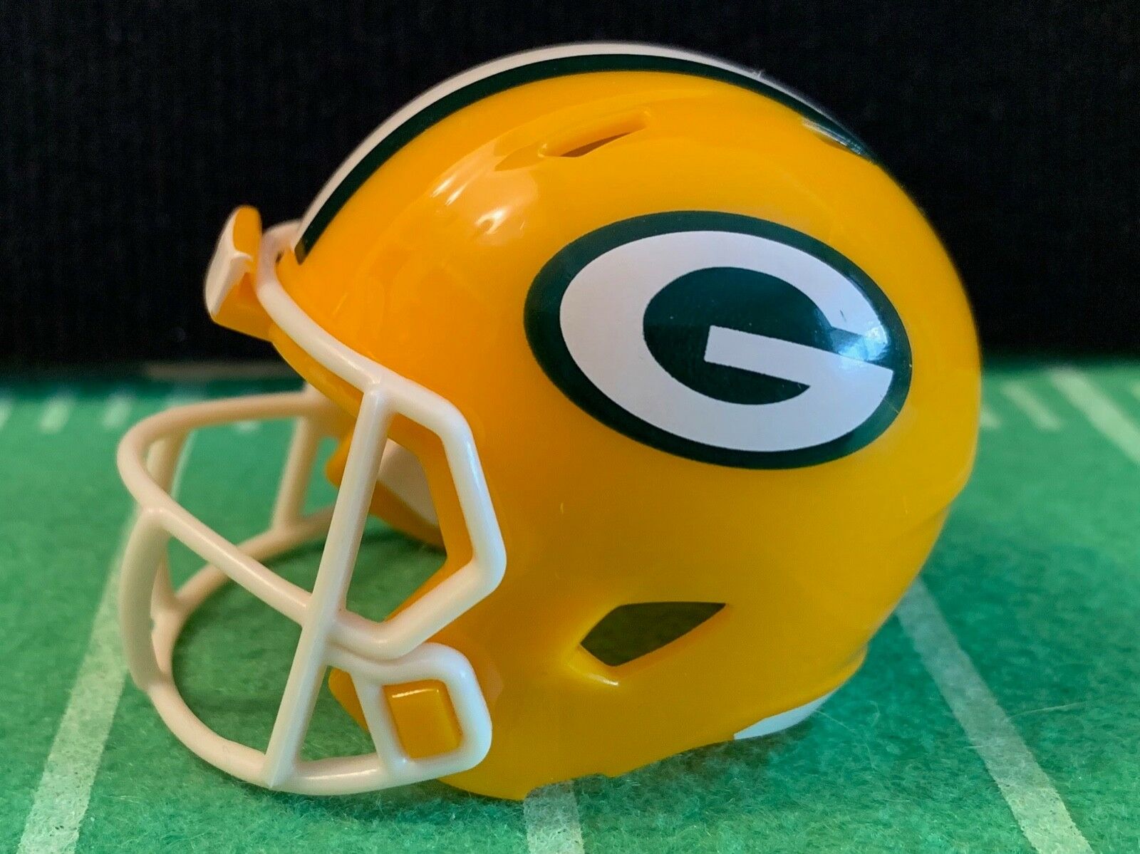 Green Bay Packers Riddell Speed Custom WHITE FACEMASK NFL Pocket Pro ...