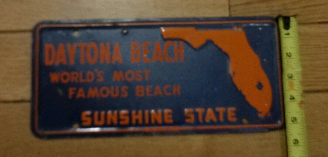 Florida Daytona Beach Worlds Famous Beach Sunshine License Plate Topper ...