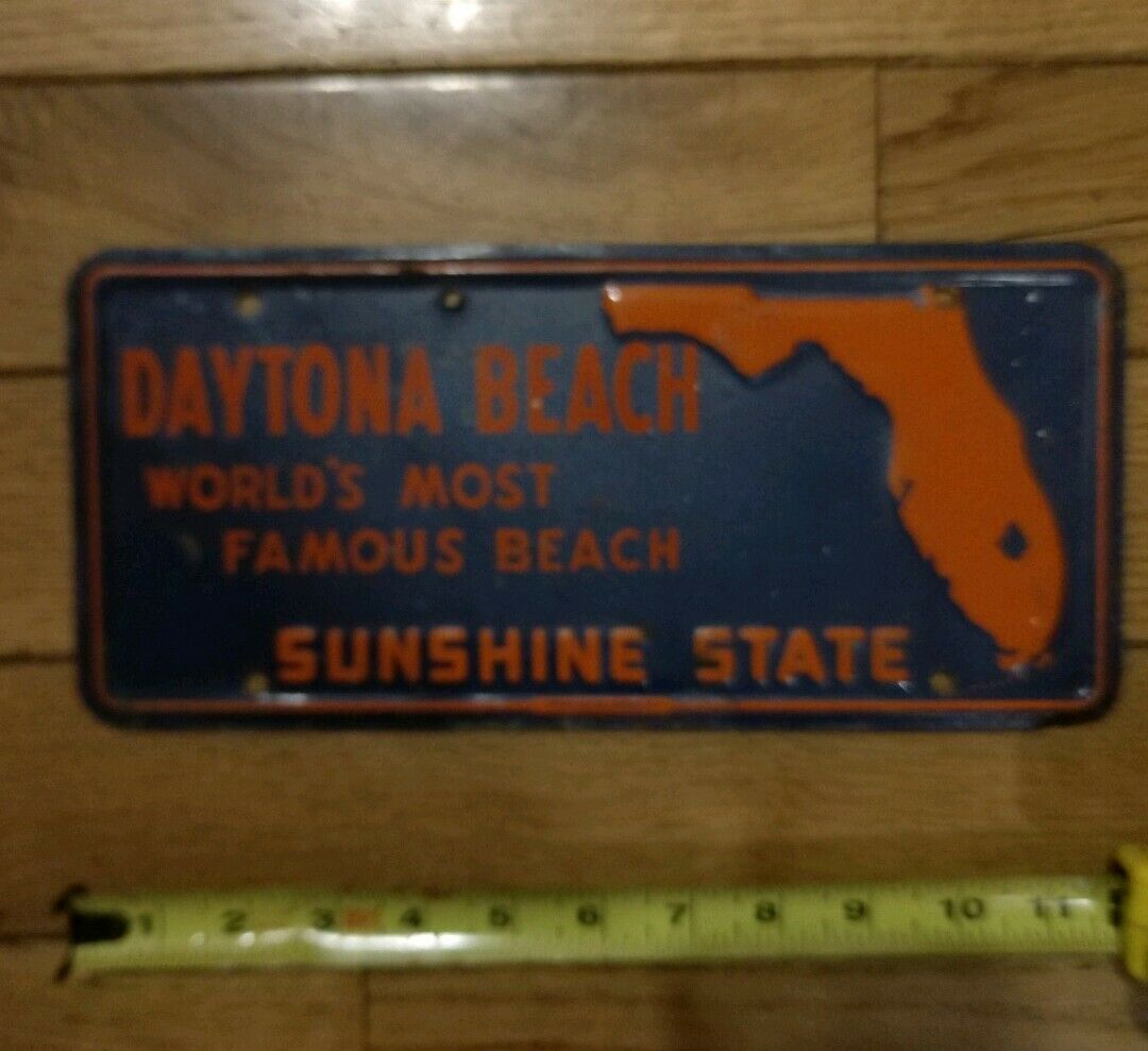 Florida Daytona Beach Worlds Famous Beach Sunshine License Plate Topper ...
