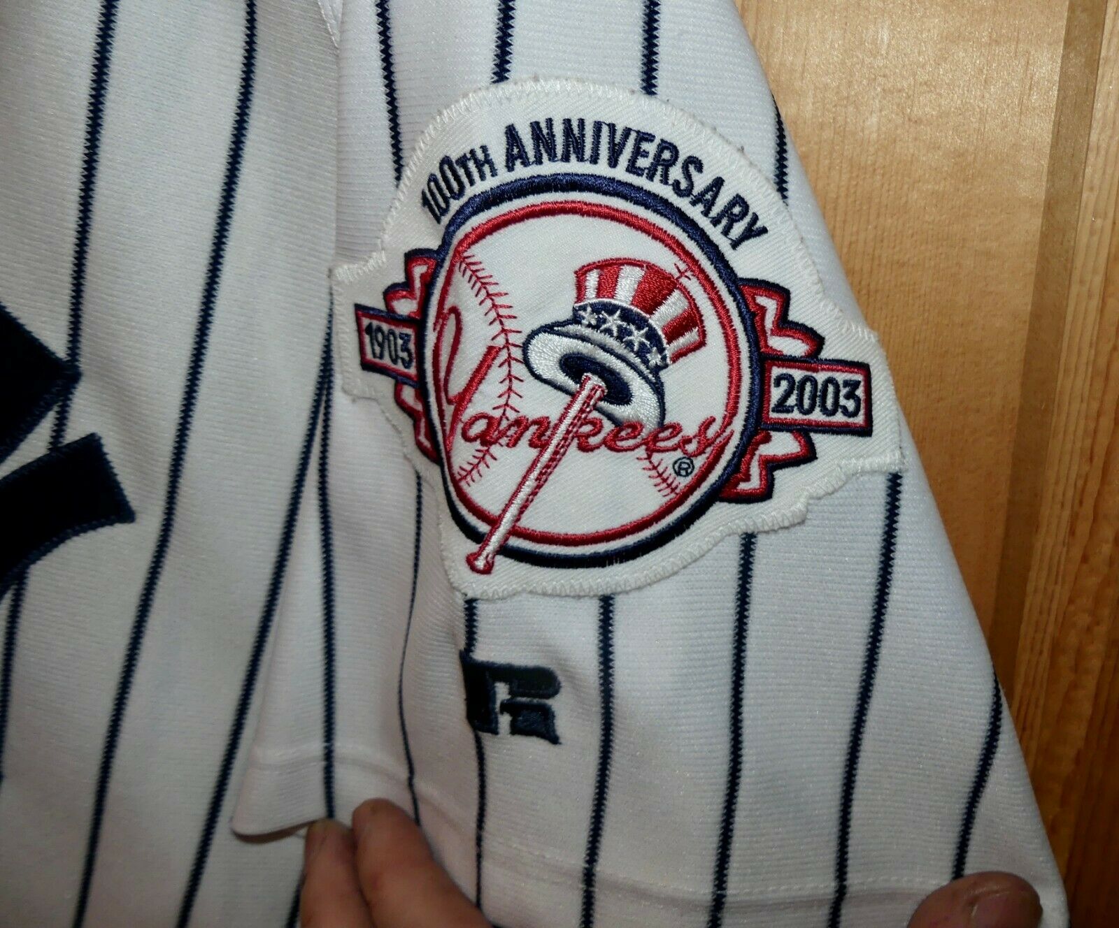 Derek Jeter 2003 Yankees Jersey 100th Anniversary Russell Athletic Size ...